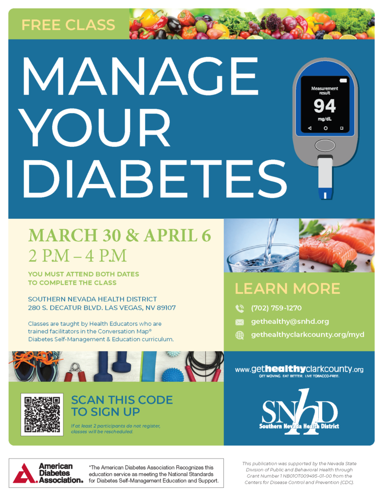 Free Diabetes Self-Management Class - Get Healthy Clark County