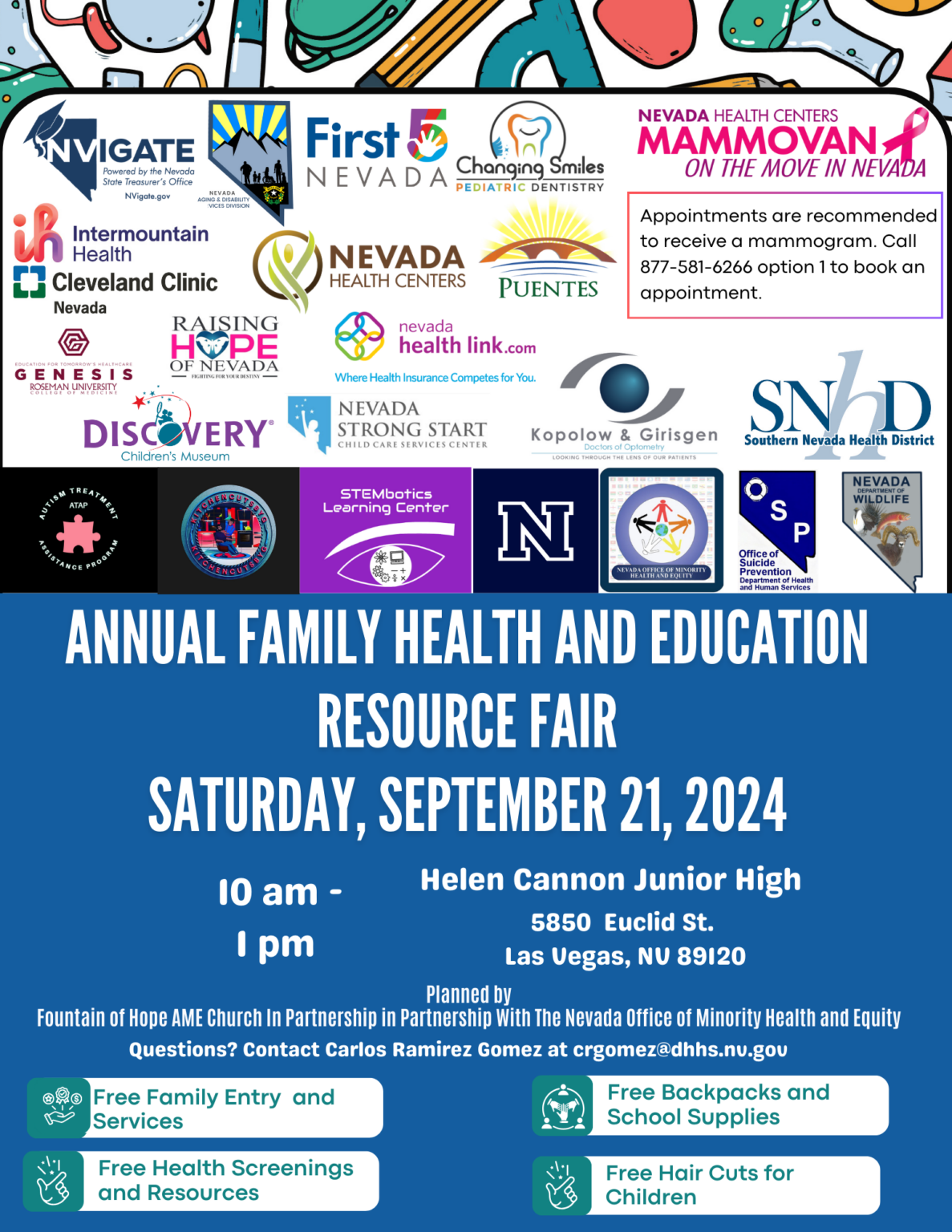 Annual Family Health and Education Resource Fair - Get Healthy Clark County