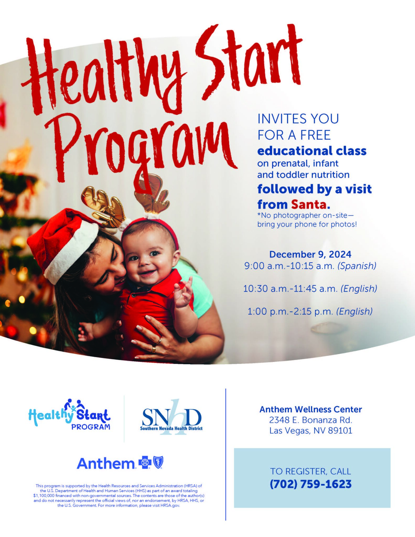Healthy Start Program Educational Class - Get Healthy Clark County